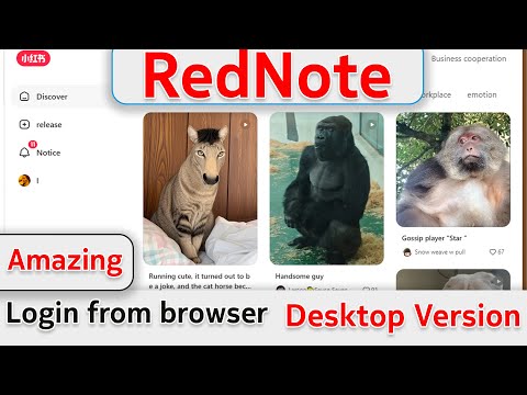 How to open Rednote app account on my laptop computer Rednote  xiaohongshu official Website login