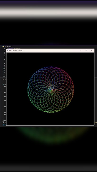 Amazing 🥰Python Turtle Design || #coding #python #programming #shorts #design #short # ...