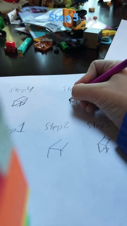 How to draw 3d cube - YouTube
