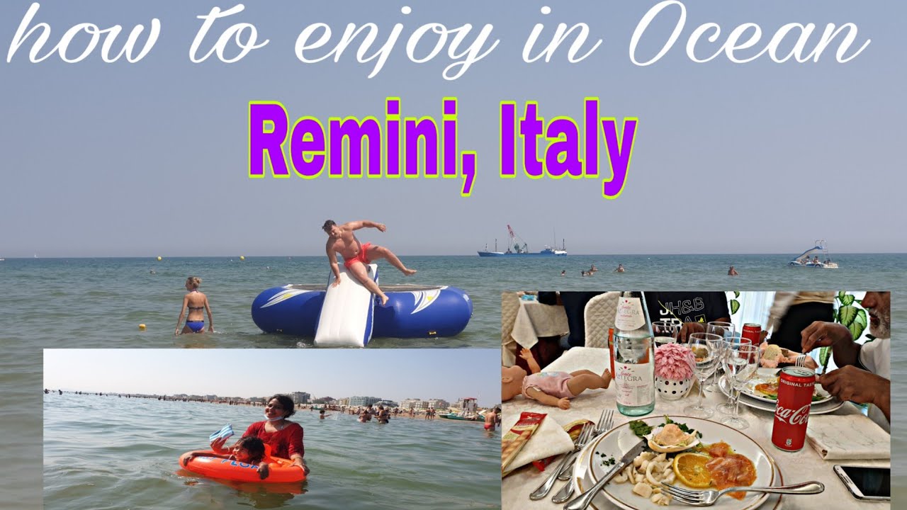 Top beach Italy , Rimini Beach | How to enjoy remini beach - YouTube