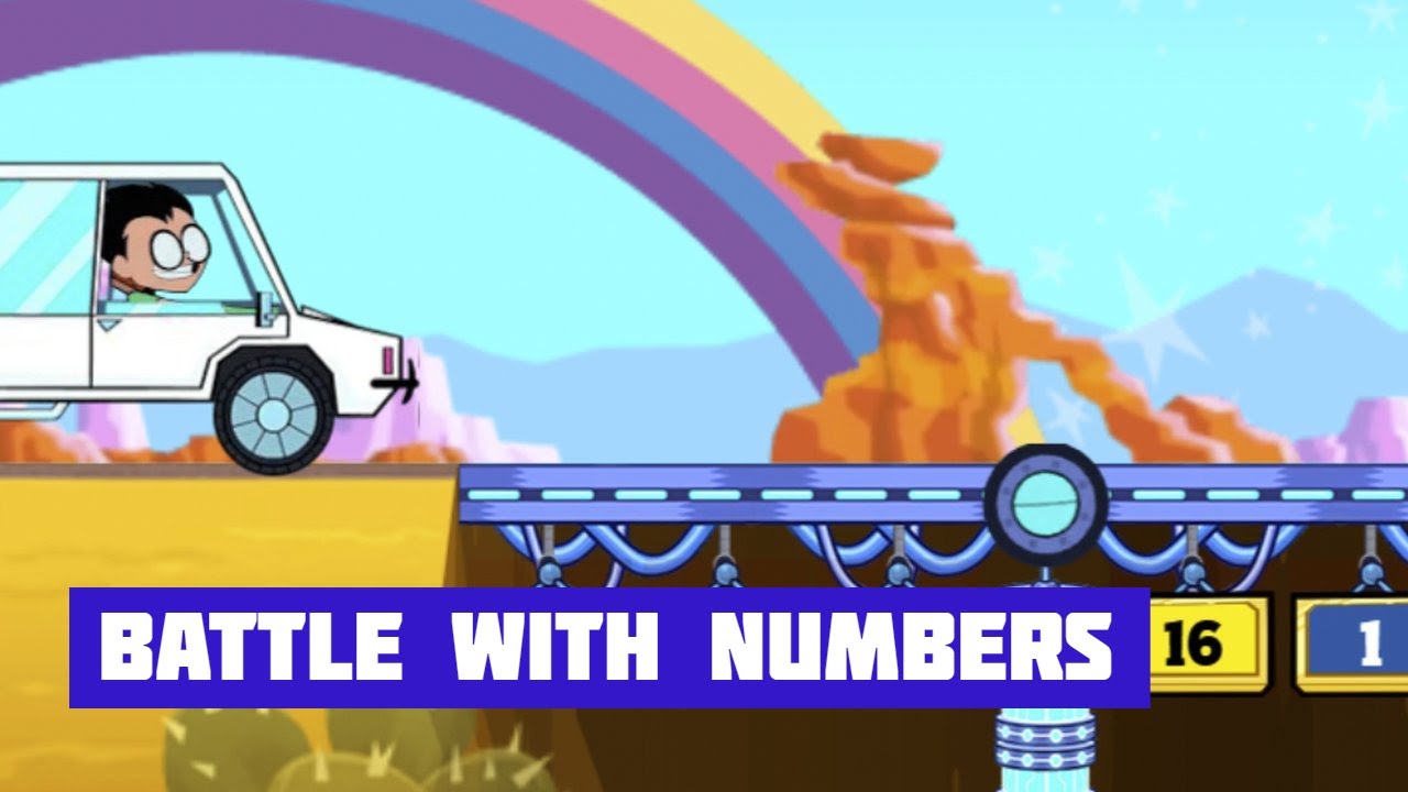 TEEN TITANS GO! BATTLE WITH NUMBERS | Math is Power - YouTube