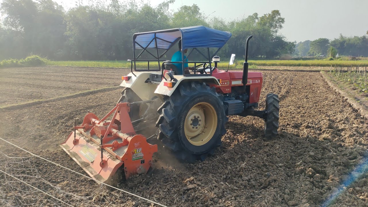 Swaraj 855 Fe New Model Rotavator Performance - YouTube