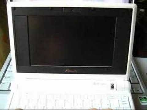 EEE PC 701 with Windows XP (part 2) - YouTube