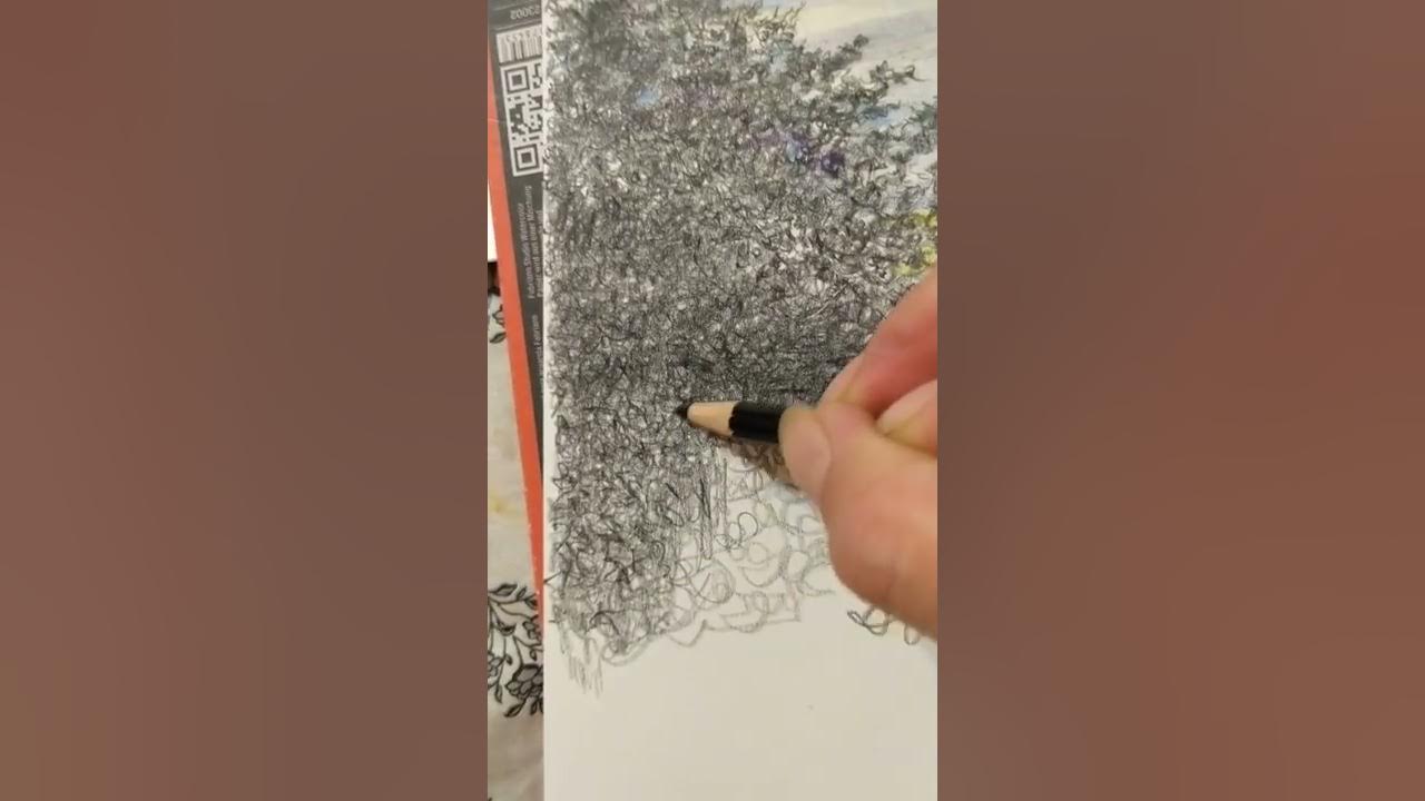Tutorial #1 Bushes, shrubs, and trees using Colored Pencils - YouTube