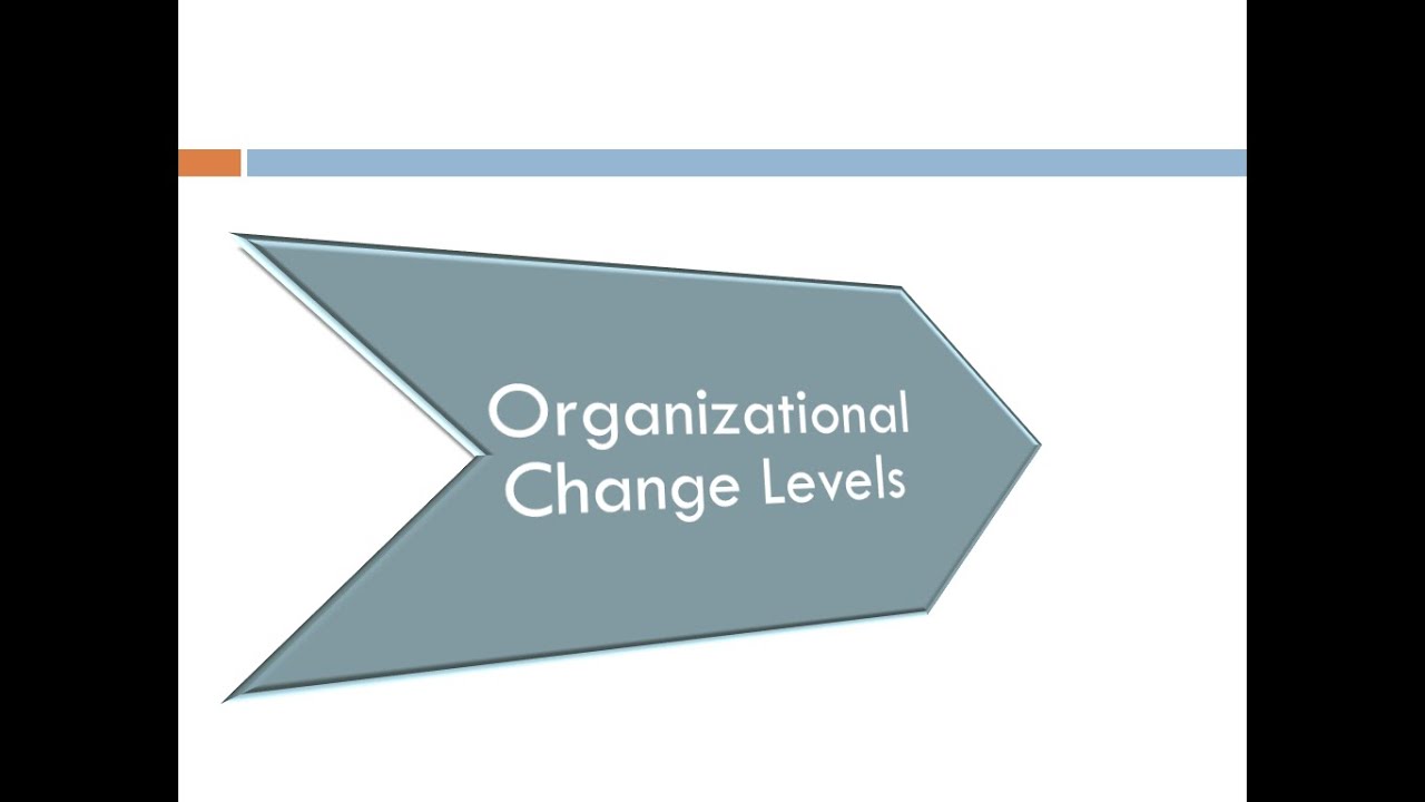Organizational Change Levels: Individual level Change | Group level ...