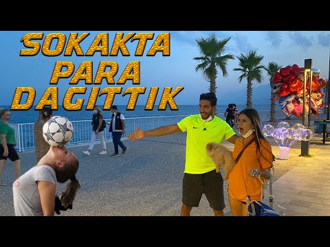 SOKAKTA PARA DAĞITTIK #2 ( 1 Sektirme = 1 TL )