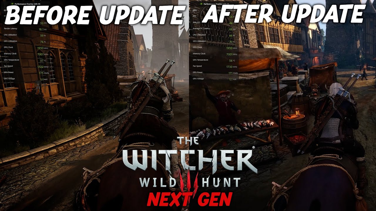 The Witcher 3 Next Gen Performance Test Before And After PC Hotfix ...