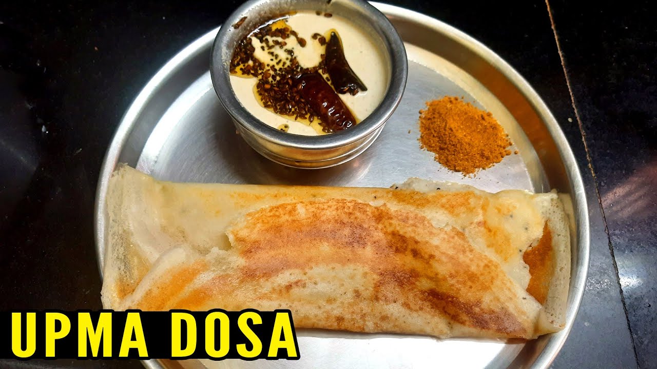 Upma Dosa Recipe - How to Make Cripsy Upma Masala Dosa Recipe at Home ...