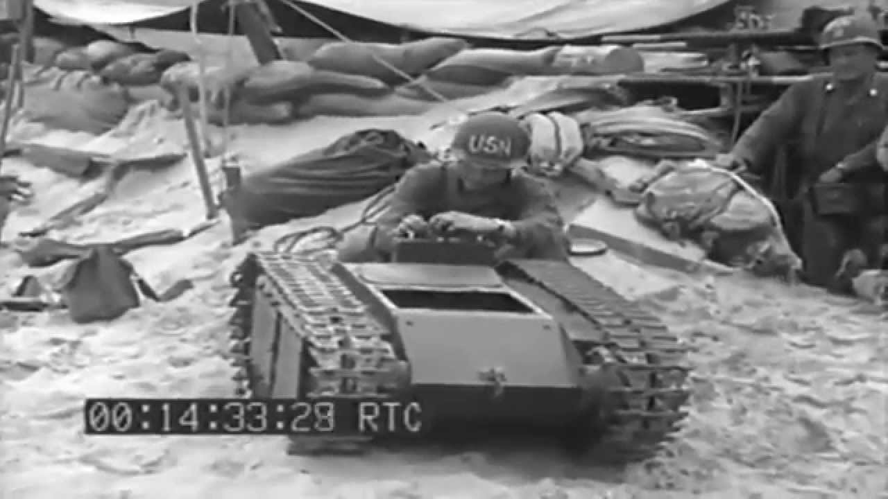 Invasion Of France: Utah Beach; Captured German Robot Tank, 06/11/1944 ...
