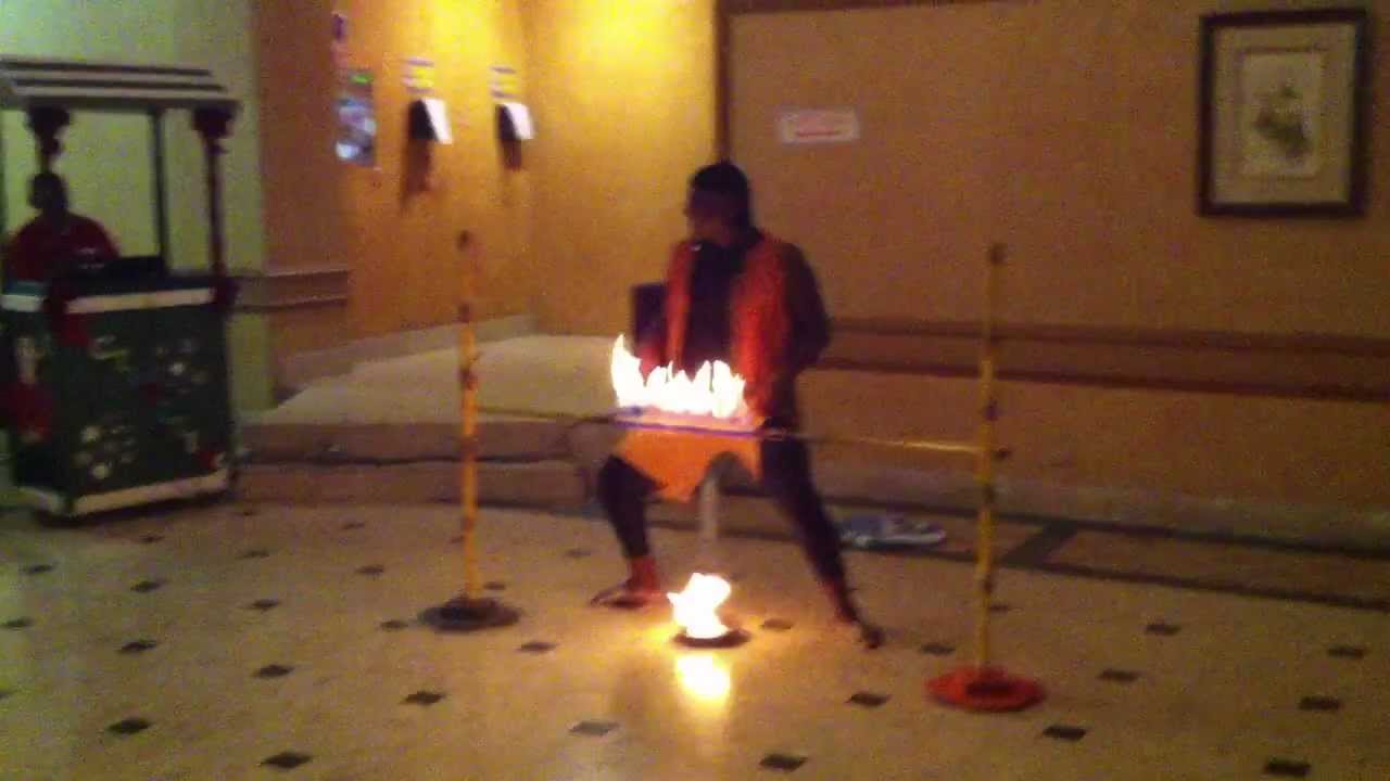 Paradise Island, Bahamas - Fire Limbo Dancer - YouTube