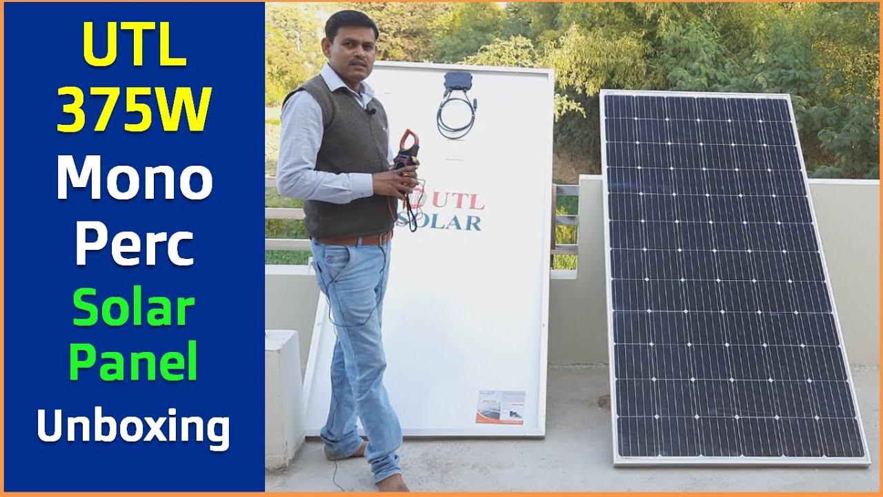 UTL 375 Watts Mono Perc 24 Volt Solar Panel | UTL 375W Mono crystalline ...