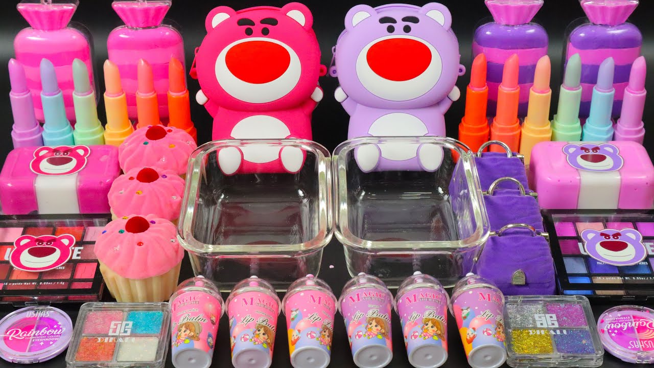 Satisfying w Mixing”Pink&Purple Lotso”Makeup,Eyeshadow,Glitter,Parts ...