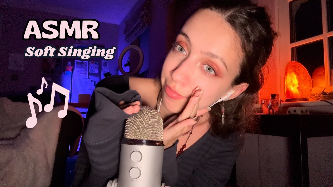 Soft Singing and Humming You to Sleep ASMR (with Mic Brushing) - YouTube