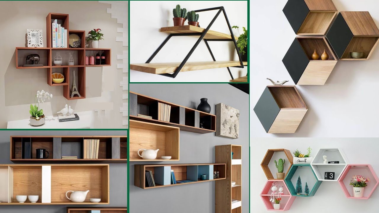 60 model rak dinding minimalis ‼️ rak dinding modern - YouTube