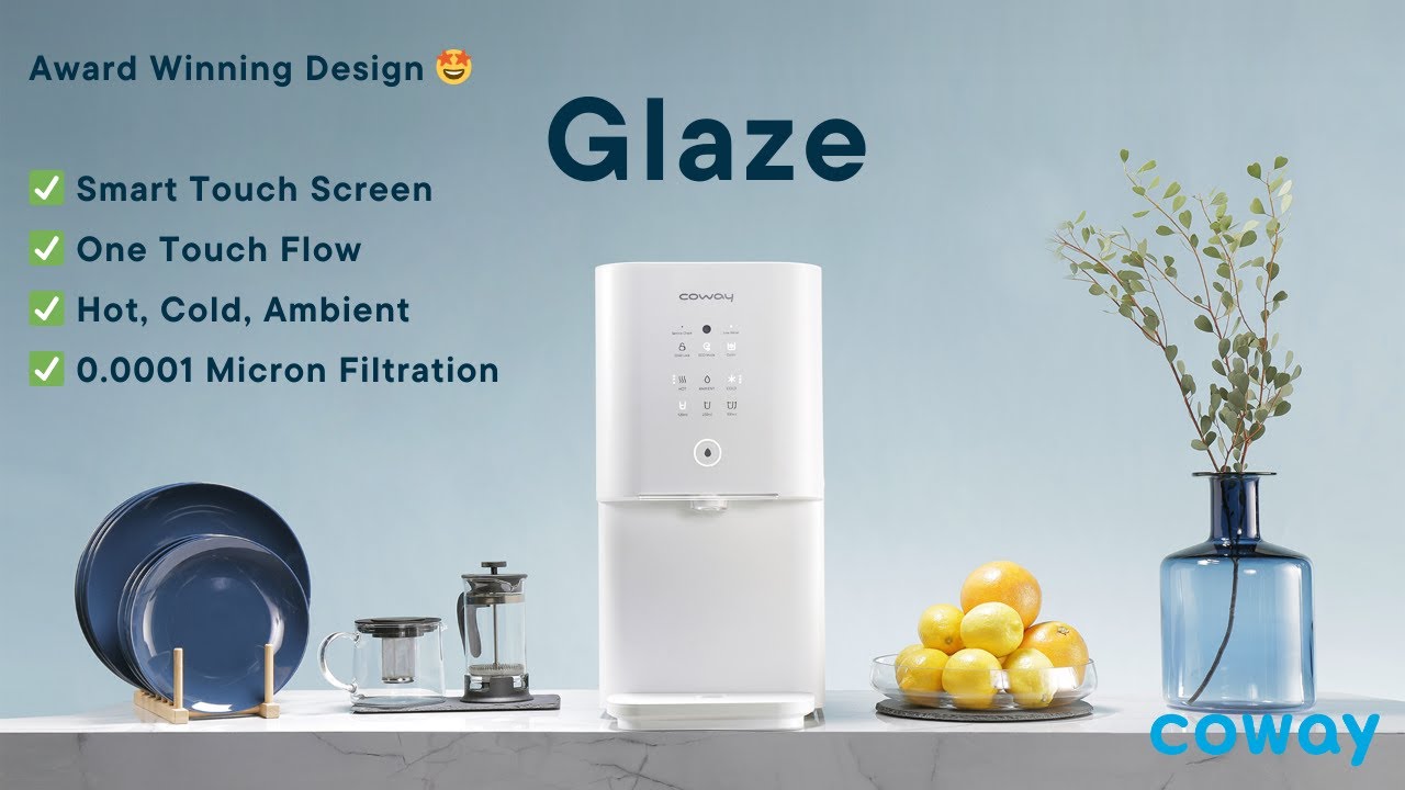 Glaze - Coway Water Purifier | Stay Fresh & Chilled with Glaze - YouTube
