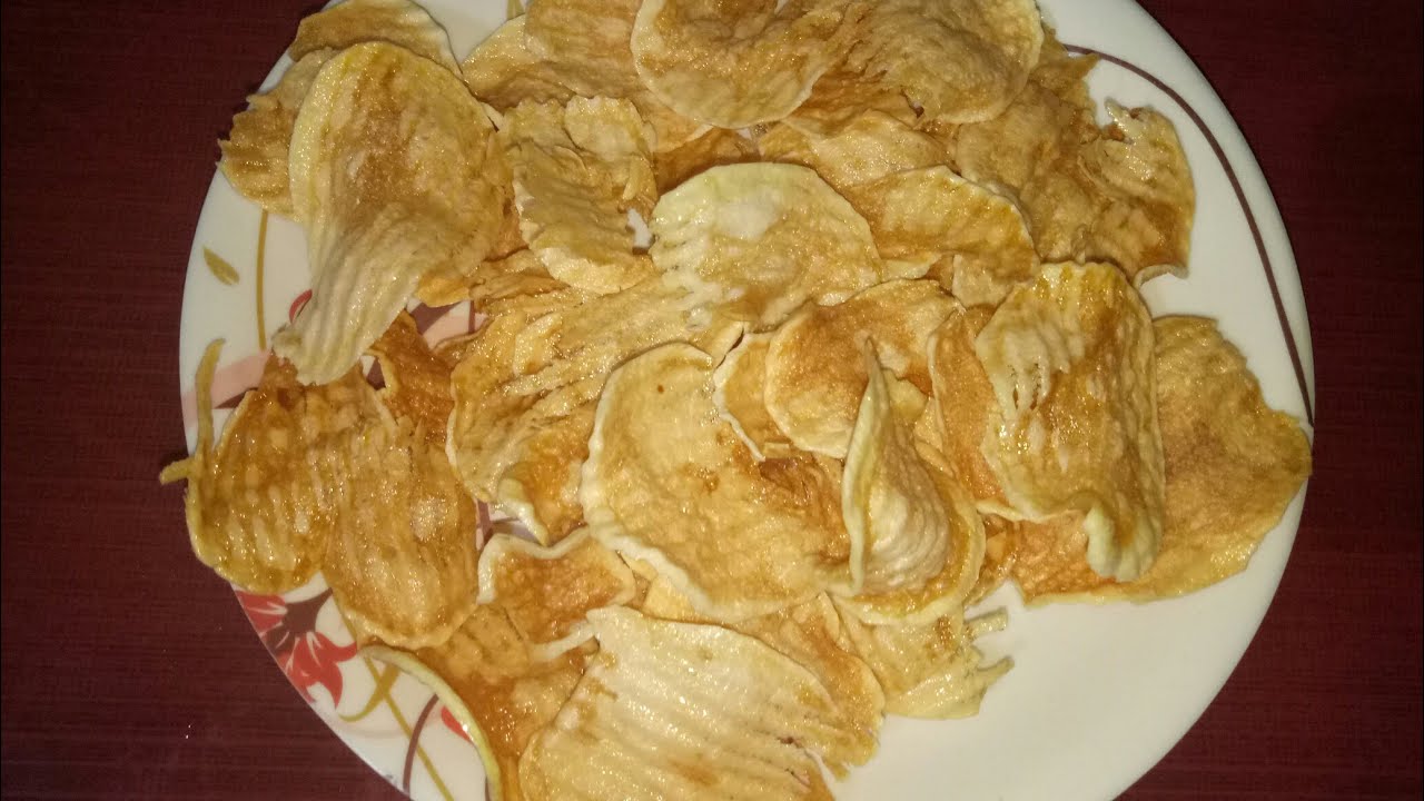 Potato chips|| Aloo chips|| Home made chips|| Aloo chips banane ka ...