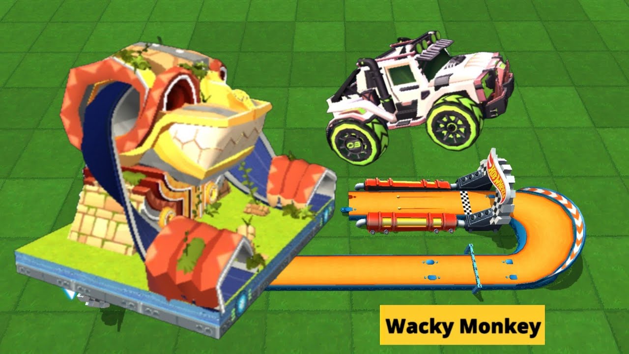 RUMBLE CAR UNLOCK NEW TRACK THE WACKY MONKEY | RACECRAFT GAME | HOT ...