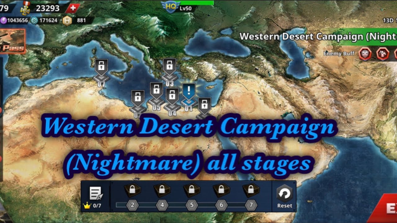 Western Desert Campaign(Nightmare) 西部沙漠戰役噩夢 / 世界征服者4/世界の覇者4/world ...