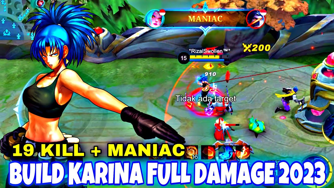 ITEM KARINA FULL DAMAGE 2023 !!! ITEM KARINA MOBILE LEGENDS - YouTube