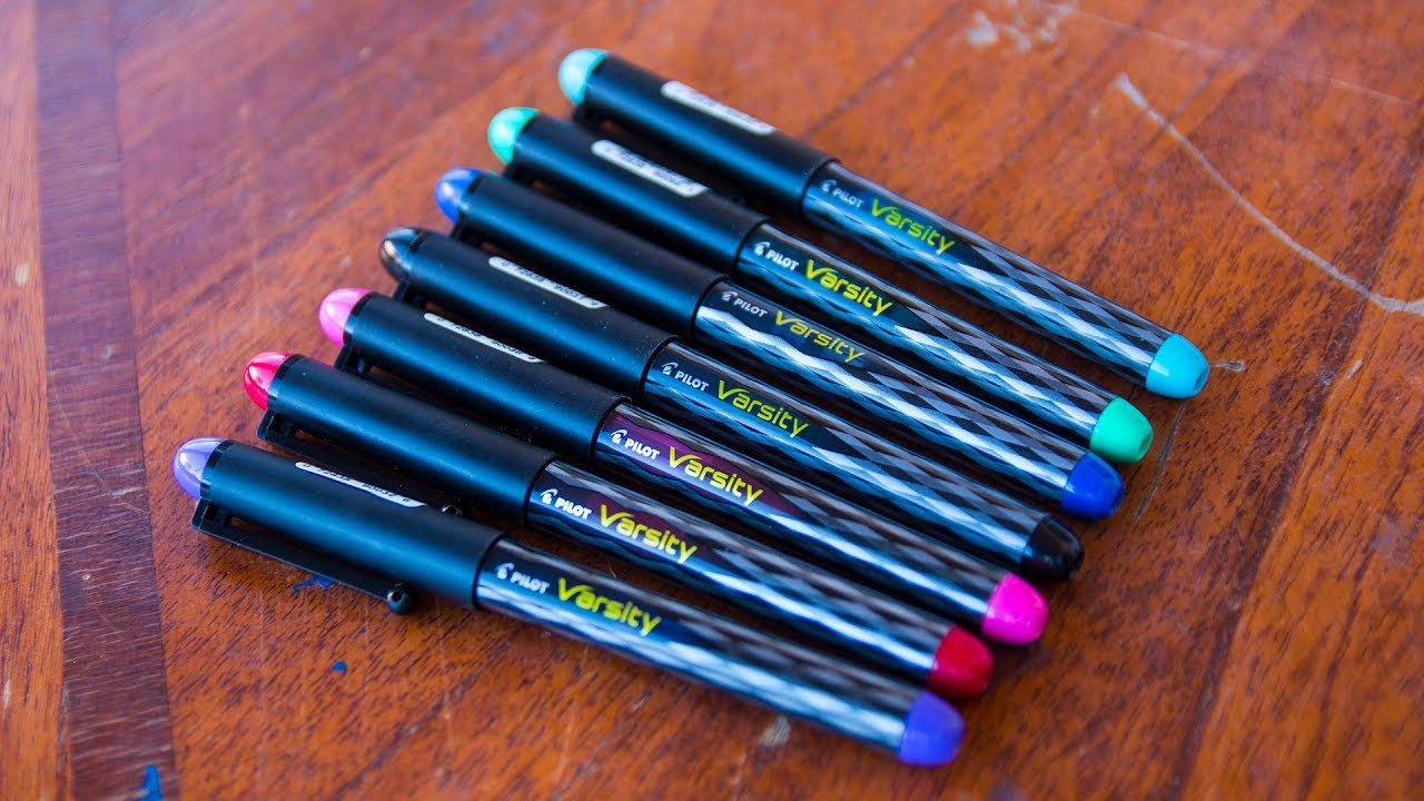 Best Budget Disposable Fountain Pen?! - Pilot Varsity Fountain Pen ...