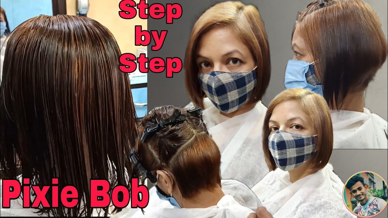 Advance Bob/Pixie Bob/graduated Bob haircut/STEP BY STEP/ Ful tutorial ...