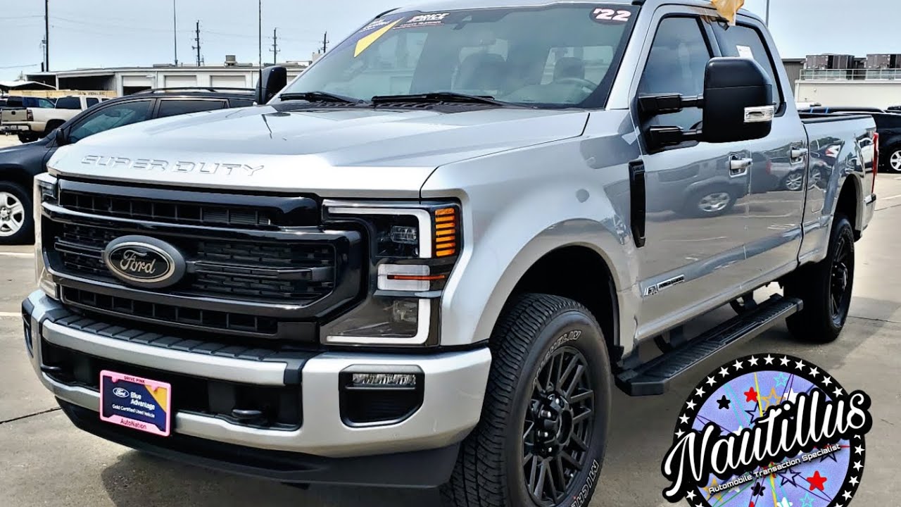Ford F250 Super Duty Lariat Sport Package Inconic Silver - YouTube