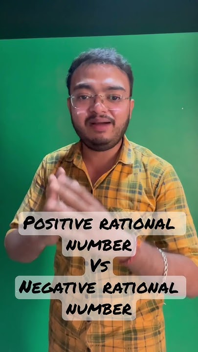 Difference between positive rational number & negative rational number ...