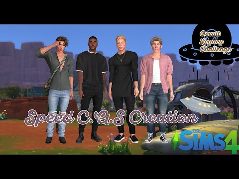 Speed CAS Creation | Occult Legacy Challenge Townies | The Sims 4 - YouTube