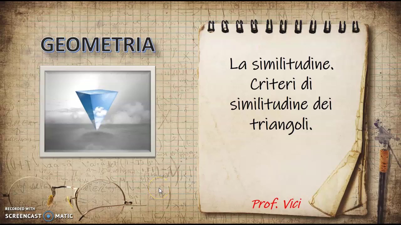 La similitudine, criteri di similitudine nei triangoli - YouTube