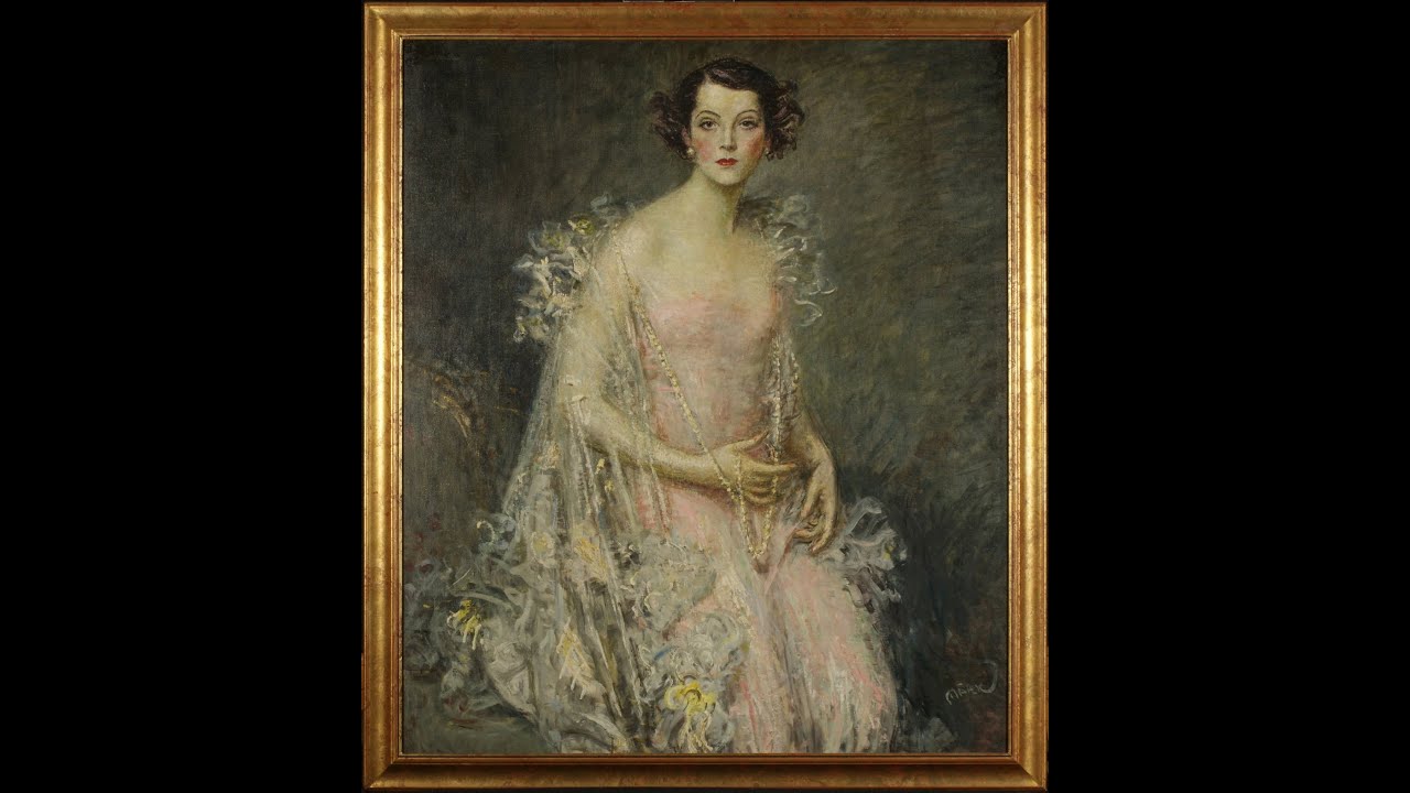 Műtárgylesen: Márk Lajos Bajor Giziről készült olajfestménye - YouTube
