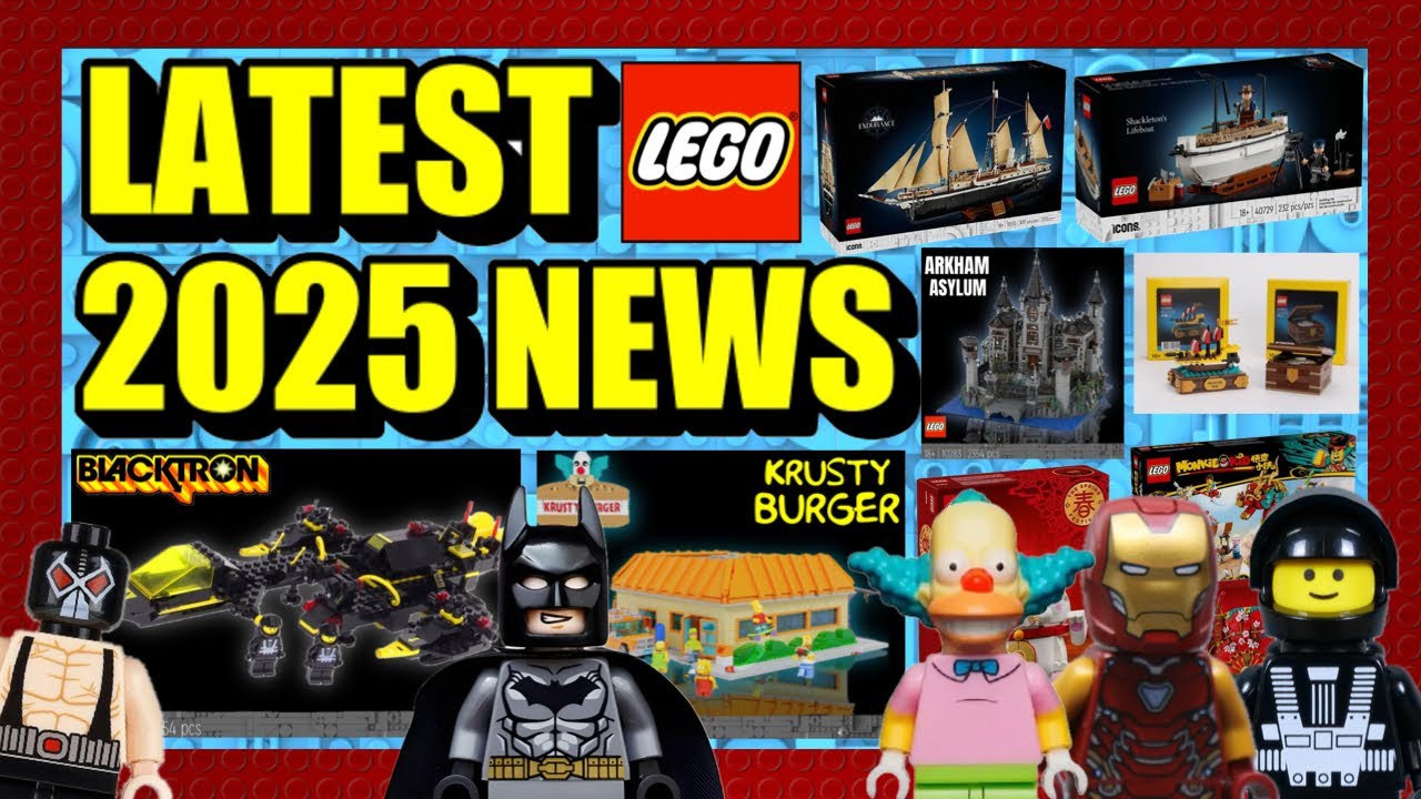 LATEST LEGO NEWS! Blacktron D2C! Krusty Burger! Arkham Asylum! Marvel ...