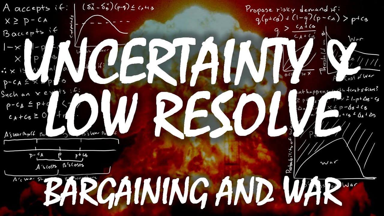 Uncertainty over Costs with Low Resolve | Bargaining and War - YouTube