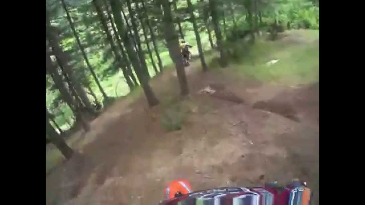 Very close... Enduro crash KTM EXC 125 - YouTube