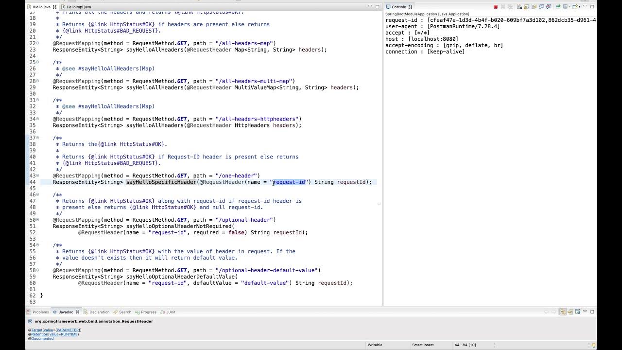 Injecting HTTP Headers using Spring Framework's @RequestHeader ...