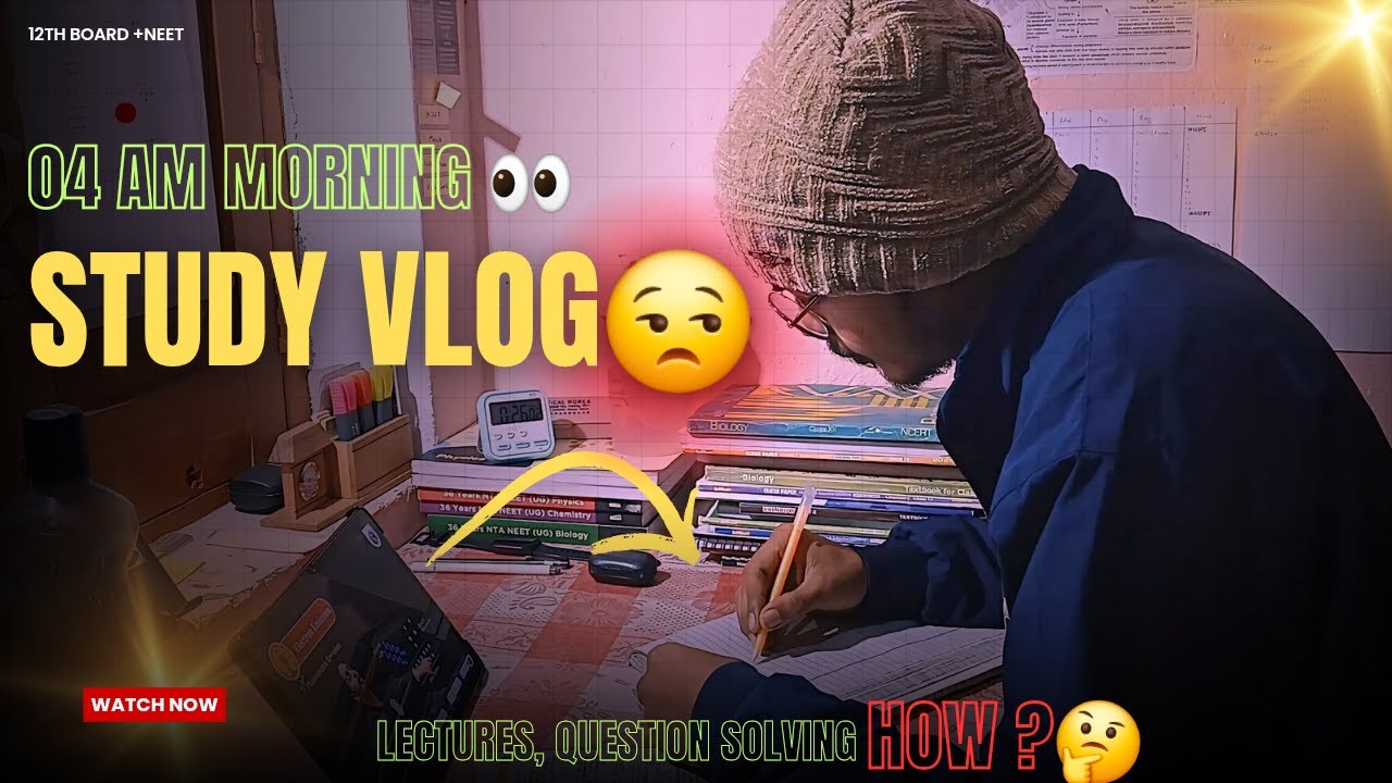 4 AM Study Routine😤STUDY VLOG 📖 Productive day |GRV ASPIRANT |# ...