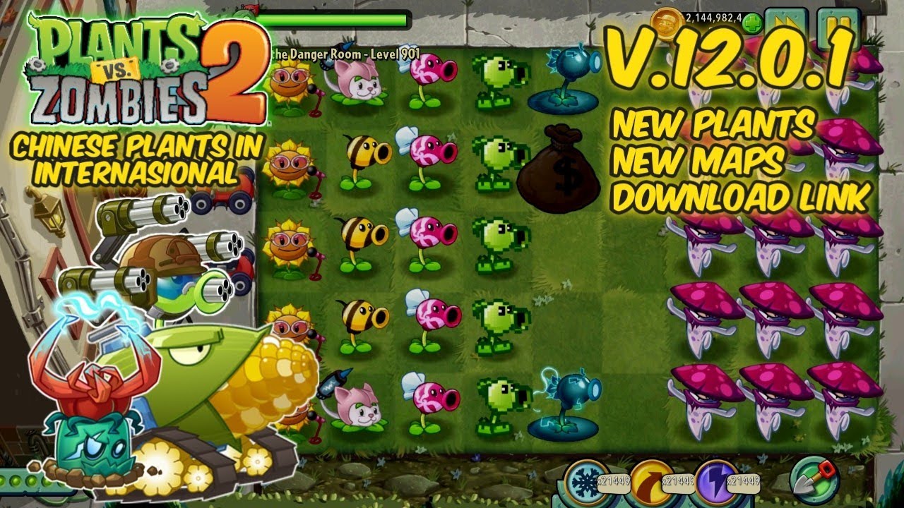 PVZ 2 CHINESE PLANTS IN INTERNATIONAL | GAMEPLAY + LINK DESCRIPTION ...
