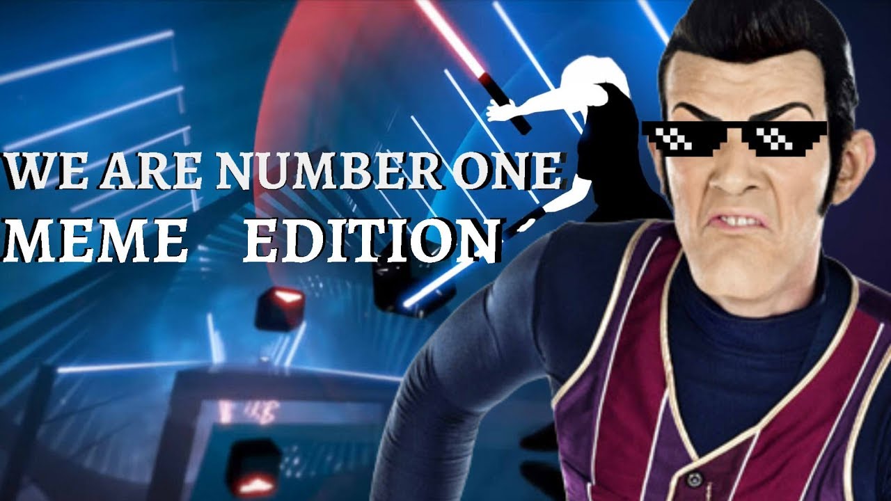 Beat Saber - We Are Number One MEME (custom song) | FC - YouTube