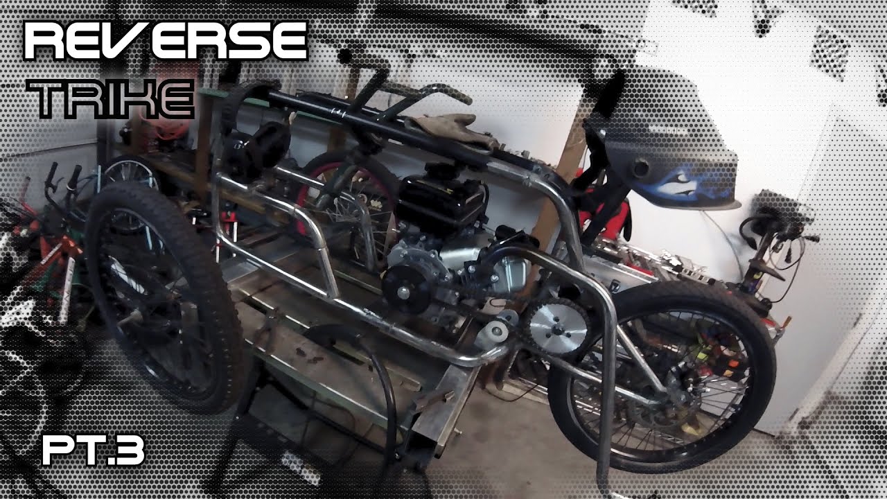 Reverse Trike Build With Bicycle Parts | Completing drive train - YouTube