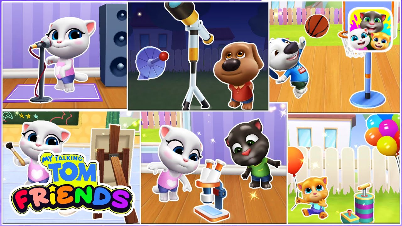 My Talking Tom Friends Opening 50 Stickers and Filling an Album in One ...