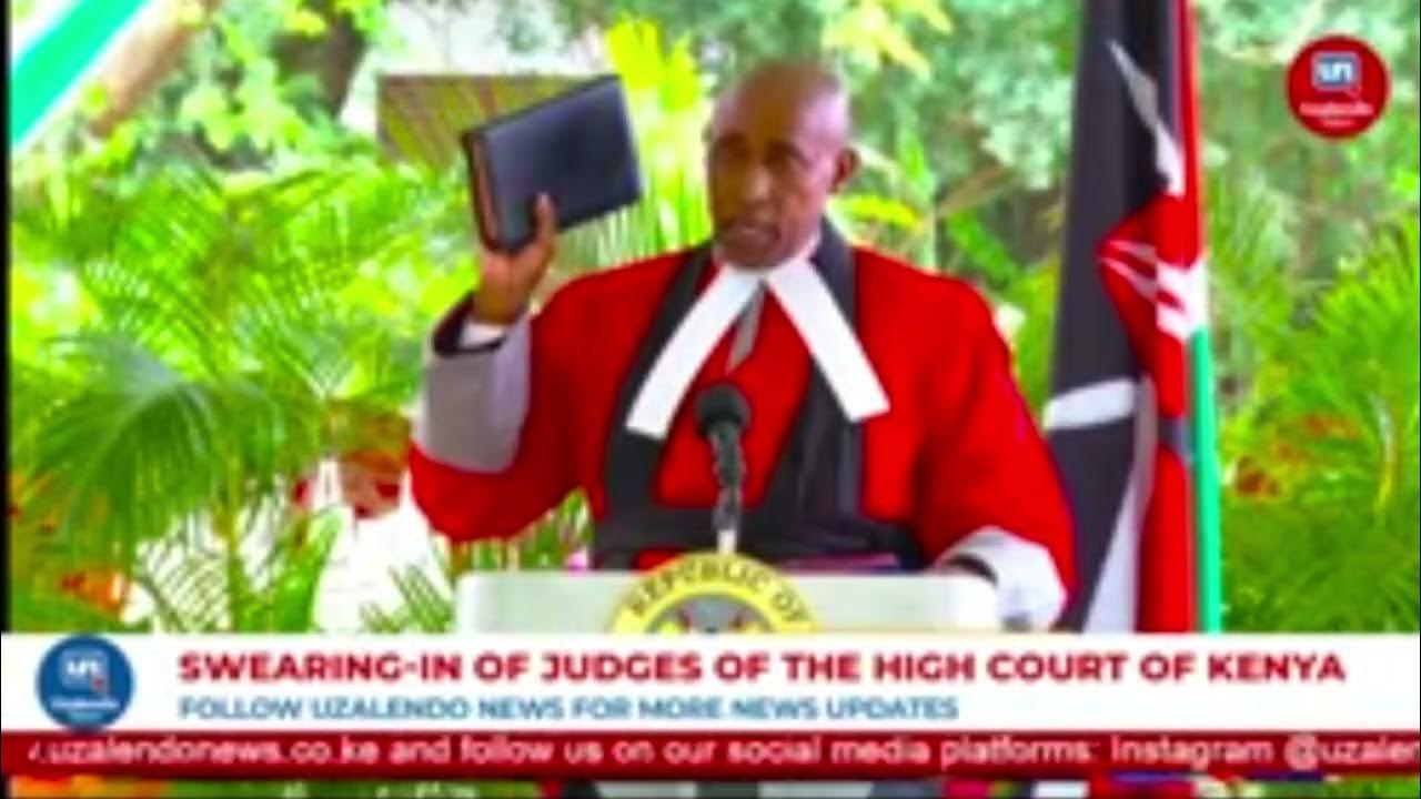 Alexander Muasya Muteti takes oath as new High Court Judge - YouTube