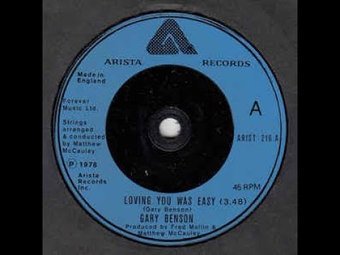 Gary Benson-Loving You Was Easy - YouTube