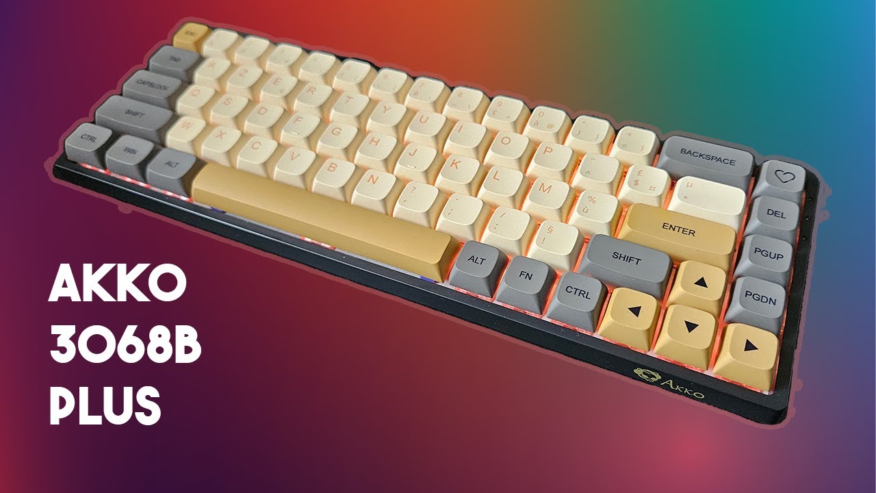Mon Premier Clavier Custom AZERTY Akko 3068B Plus - YouTube