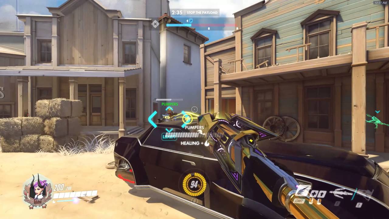 Overwatch Mercy's Golden Staff: First Person View - YouTube