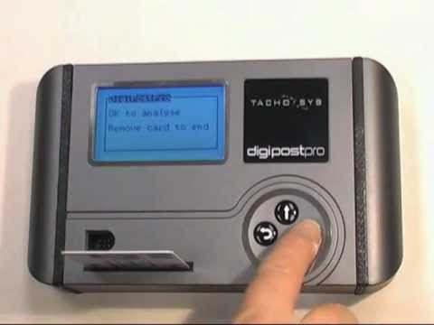 Digipost Pro Terminal - Tachomaster Tachograph Analysis - YouTube