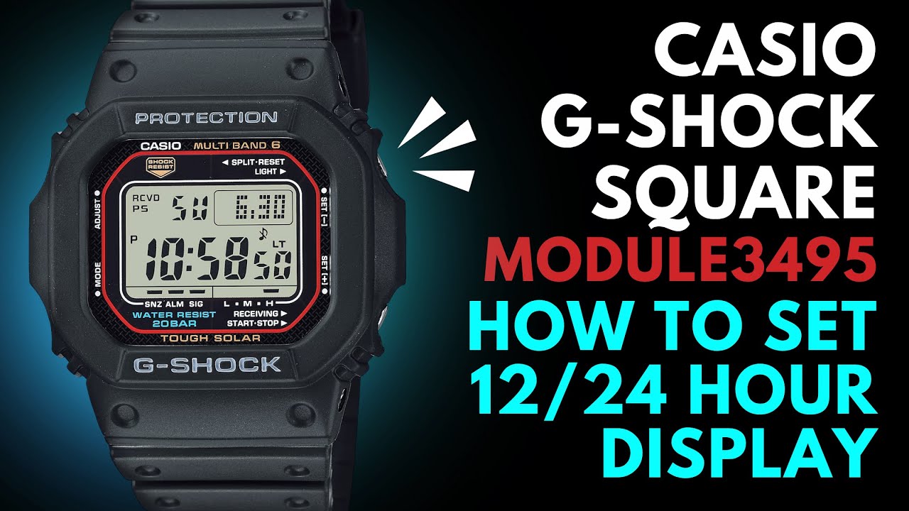 G-Shock Change Time Format - Military Time Setting: Casio GWM5610U ...