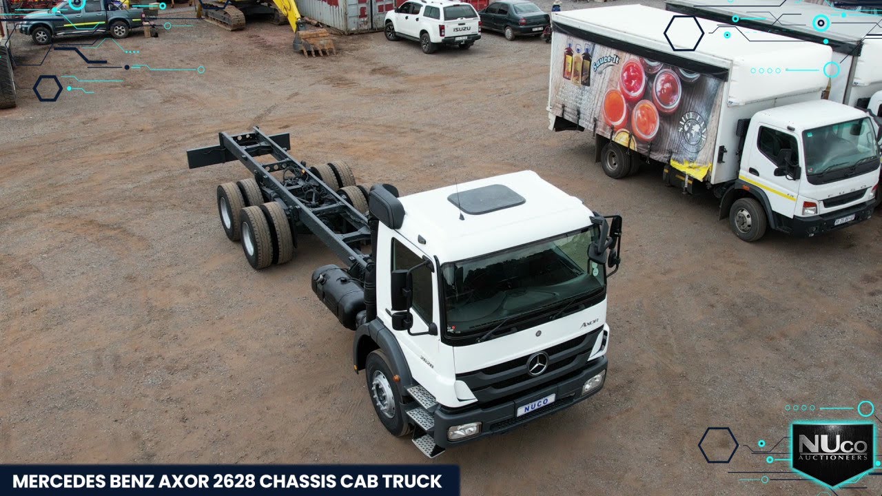 MERCEDES BENZ AXOR 2628 CHASSIS CAB TRUCK | NUco Auctioneers - YouTube