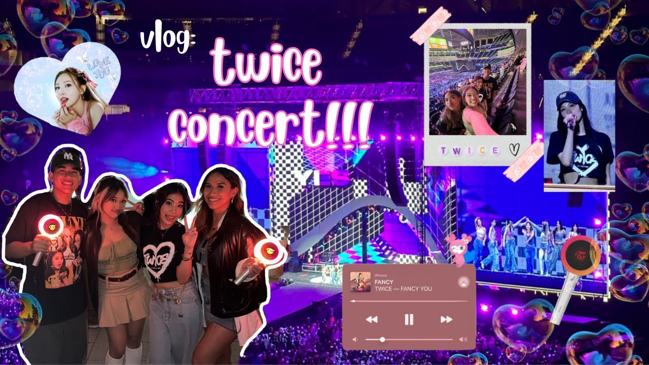 OUR FIRST TWICE CONCERT // twice 5th world tour~ in LA @ sofi stadium 🍭 ...