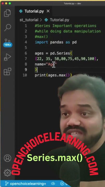 How To Get Max Value From Pandas Series Viral Coding Pythonprogramming Pythontutorial