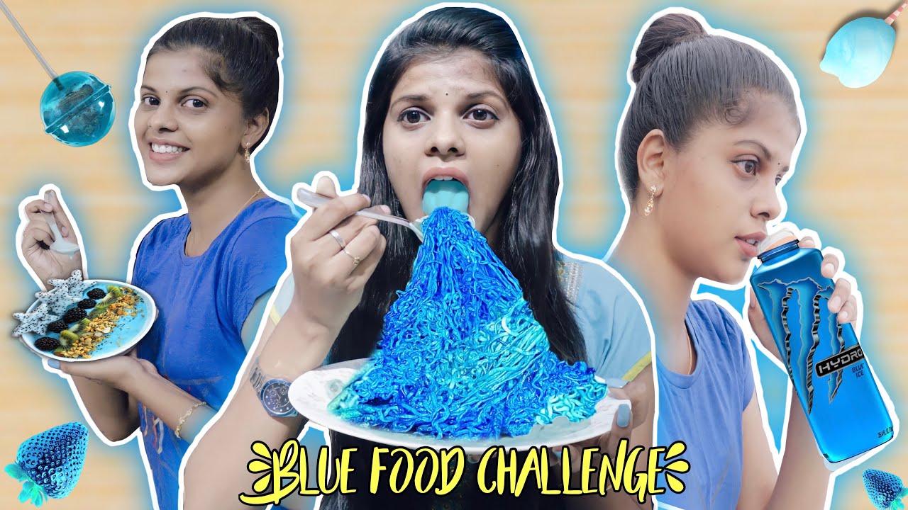 I Only Ate BLUE food💙 for 24Hours!! *Went Yummy*😂| Jenni's Hacks - YouTube