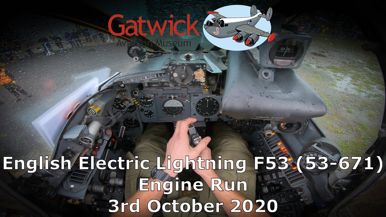 English Electric Lightning F53 (53-671) Engine Run - 3rd October 2020 ...